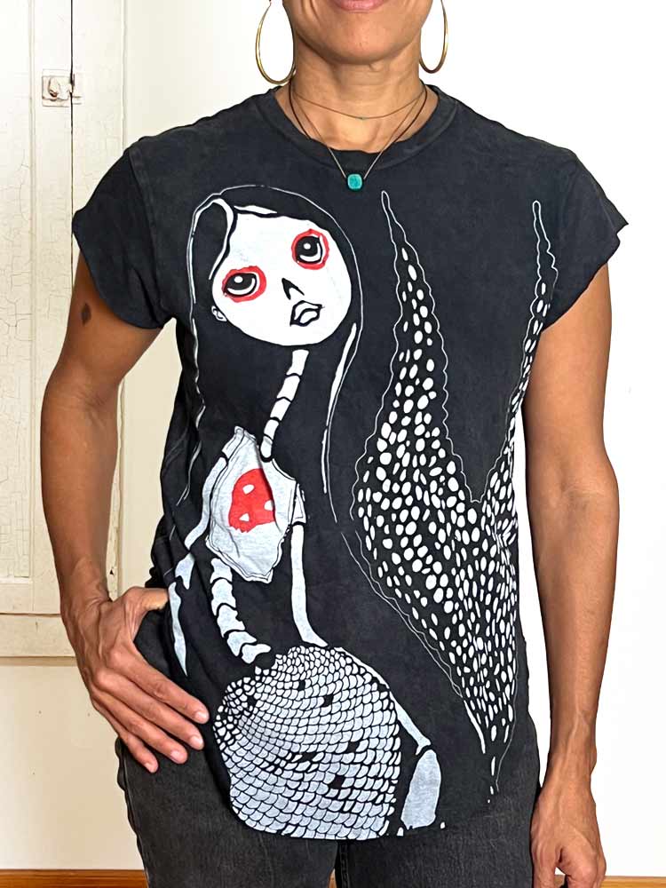 MIGDALIA - Sugar Skull and Mermaid Art