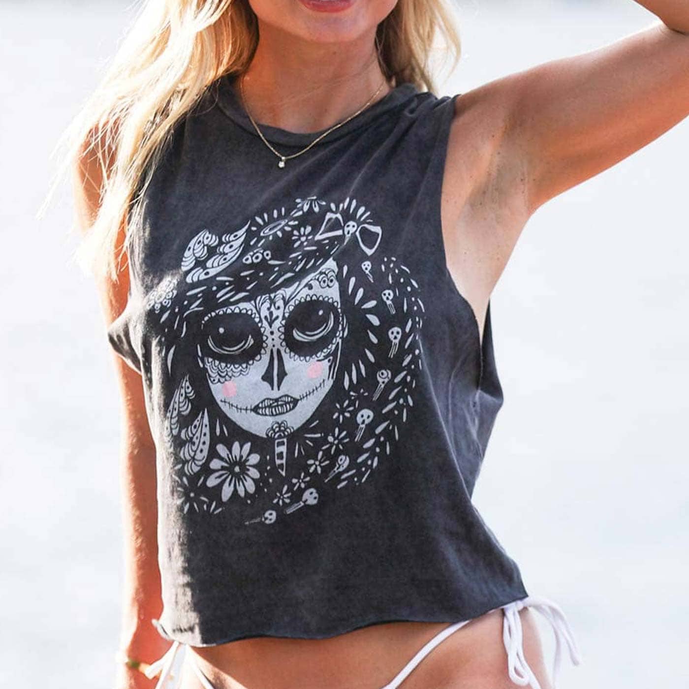 MIGDALIA - Sugar Skull and Mermaid Art